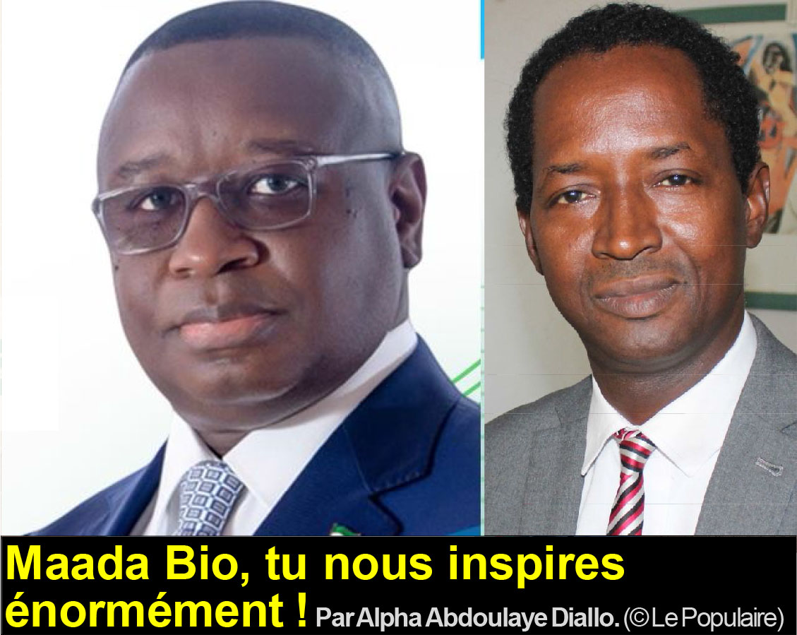 Maada Bio, tu nous inspires énormément ! – Le Populaire