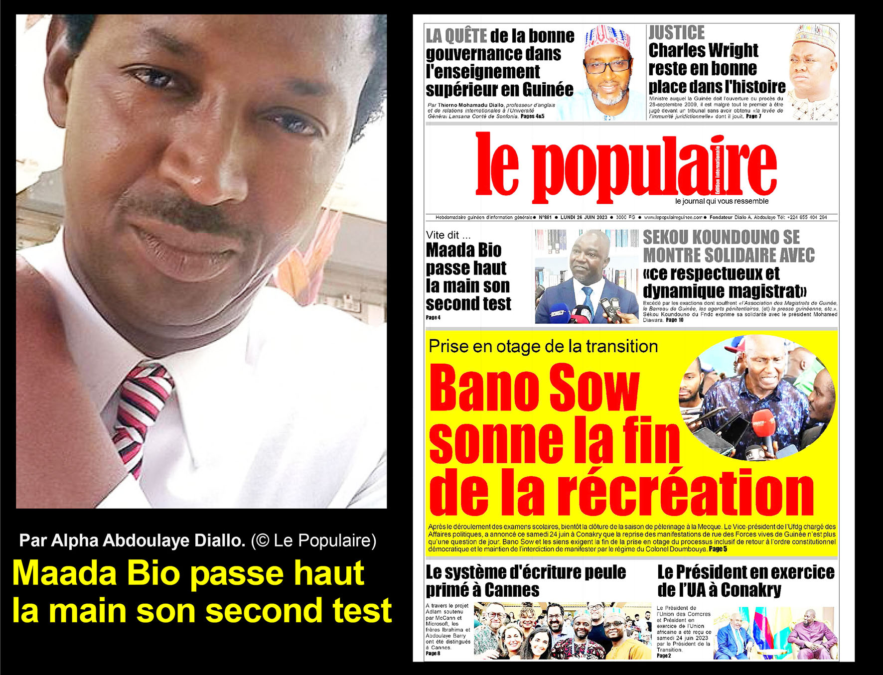 Maada Bio passe haut la main son second test – Le Populaire