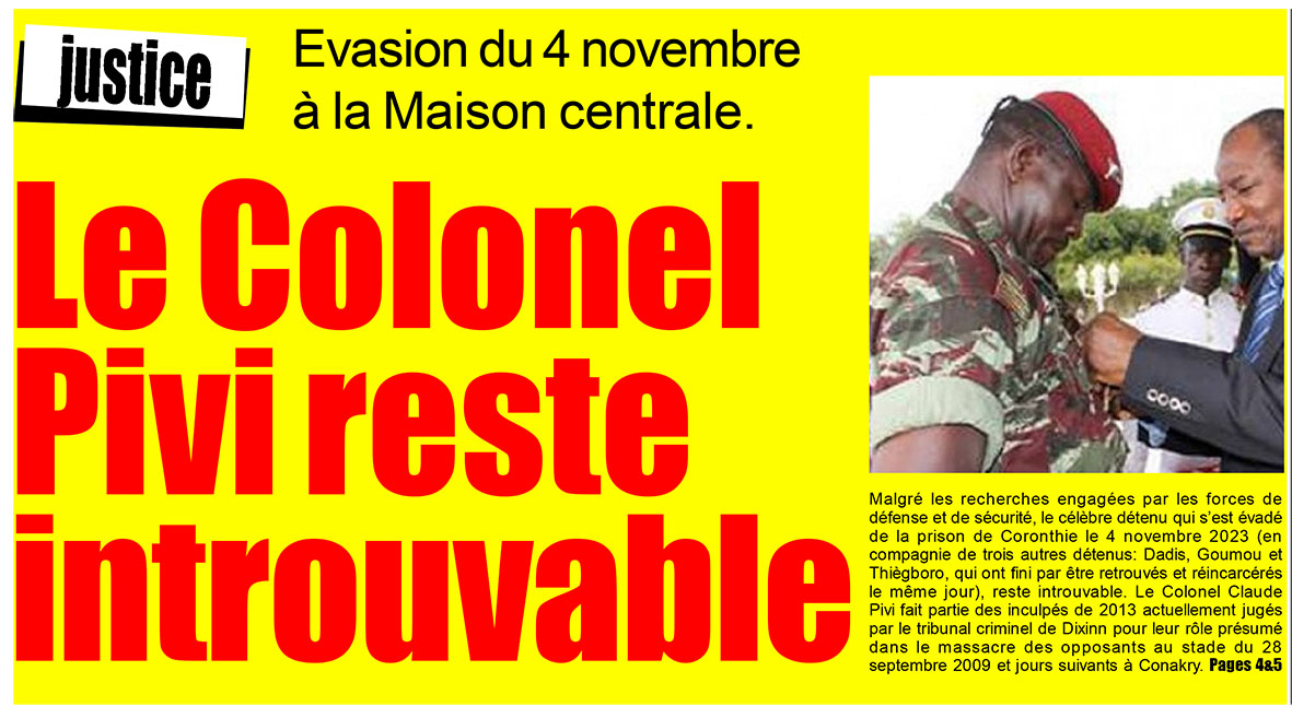 Le colonel Claude Pivi reste introuvable – Le Populaire